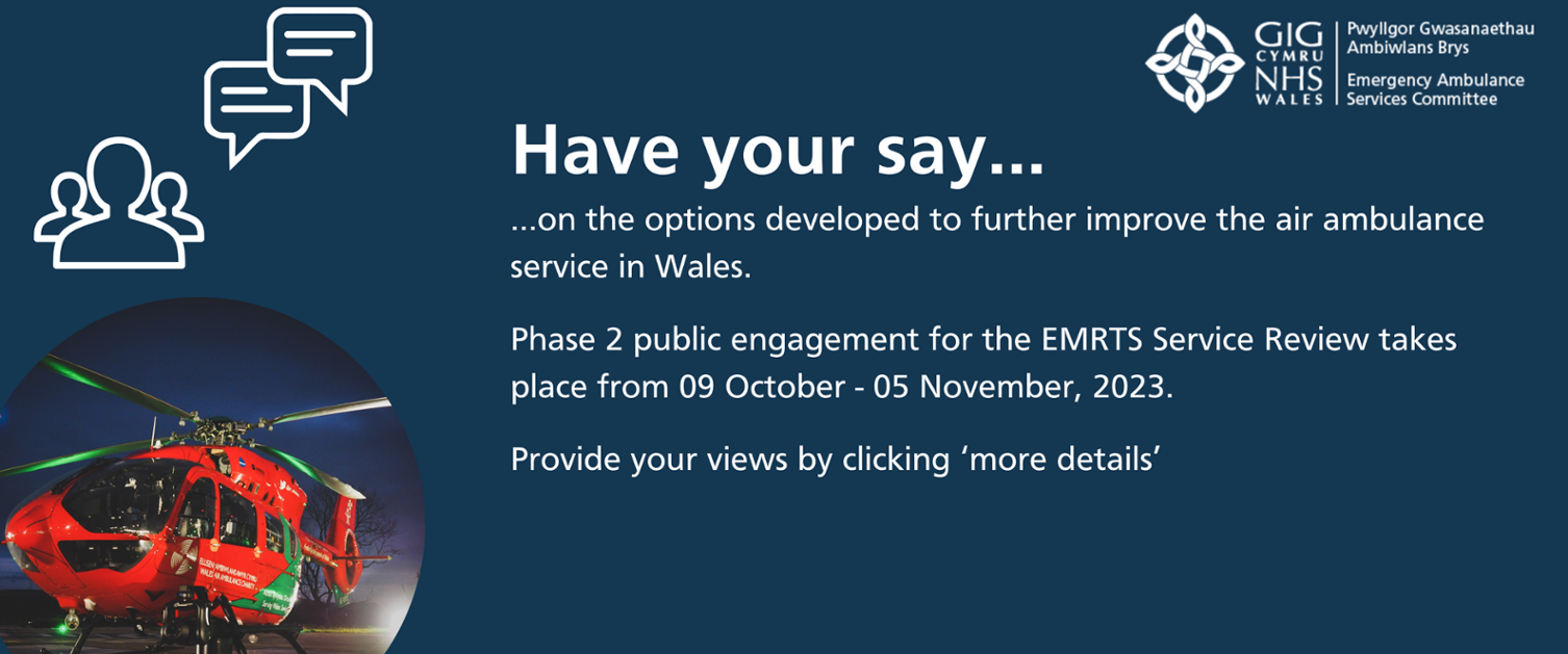 Second Phase of Wales Air Ambulance Service Engagement to Take Place in ...