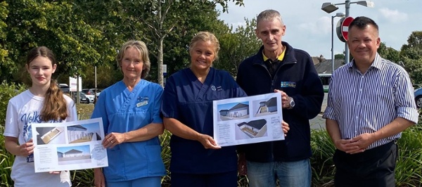 Work begins on new outdoor space for patients - Hywel Dda University ...