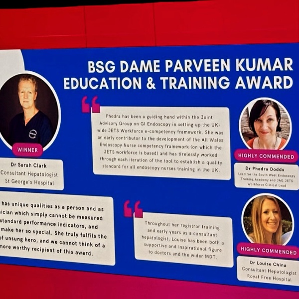 Dr Phedra Dodds of HEIW highly commended for British Society of ...