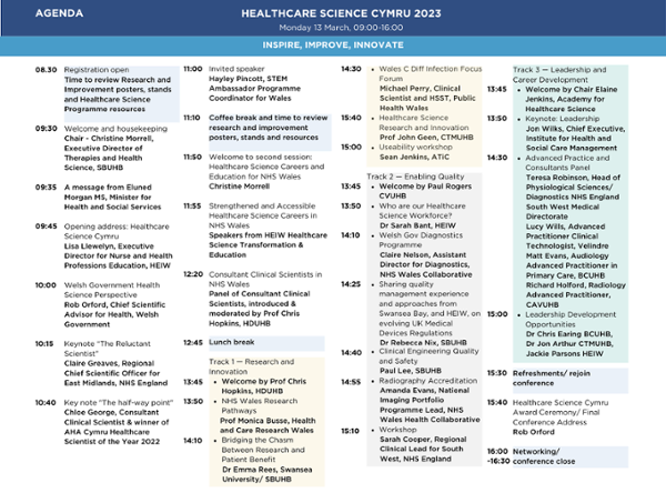 HCS Conference 2023 Agenda - HEIW