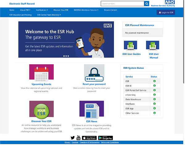 ESR Hub - Public Health Wales