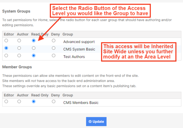 How Do I Create Permission Groups - CMS Support