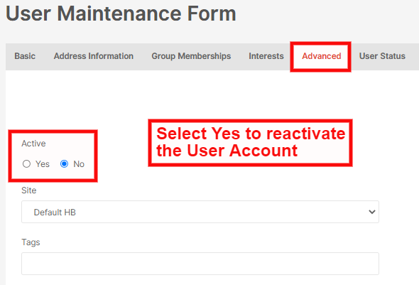 User Account Issues - CMS Support