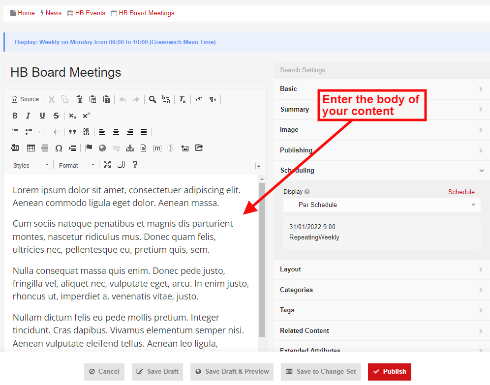 How Do I Add an Events Calendar - CMS Support