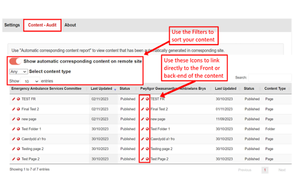 db - ACC - CMS Support