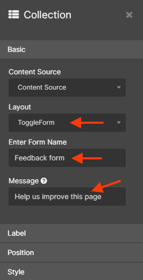 How Do I Add a Toggle Form - CMS Support