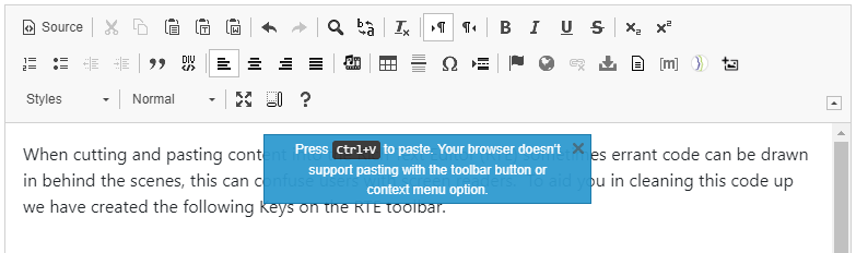 Pasting Tools - CMS Support