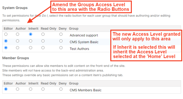 How Do I Create Permission Groups - CMS Support