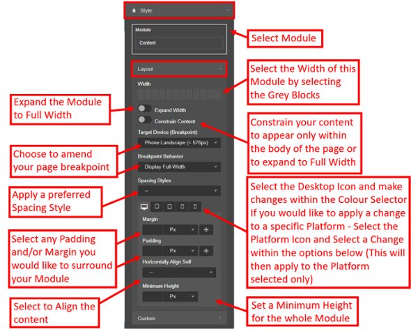 Plugin Style Tab - CMS Support