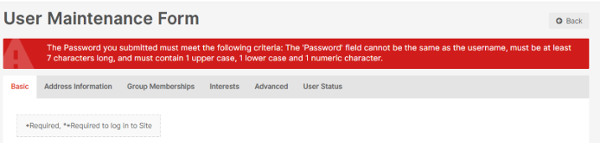 User Account Issues - CMS Support