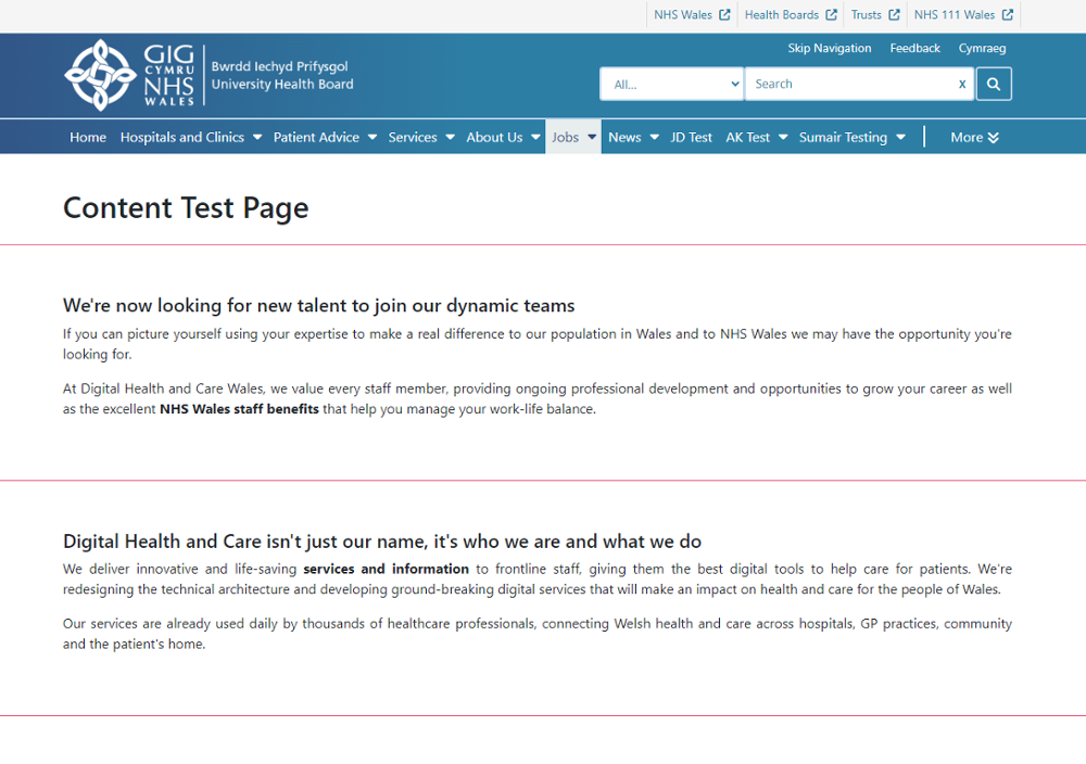 Horizontal Rule Overview - CMS Support