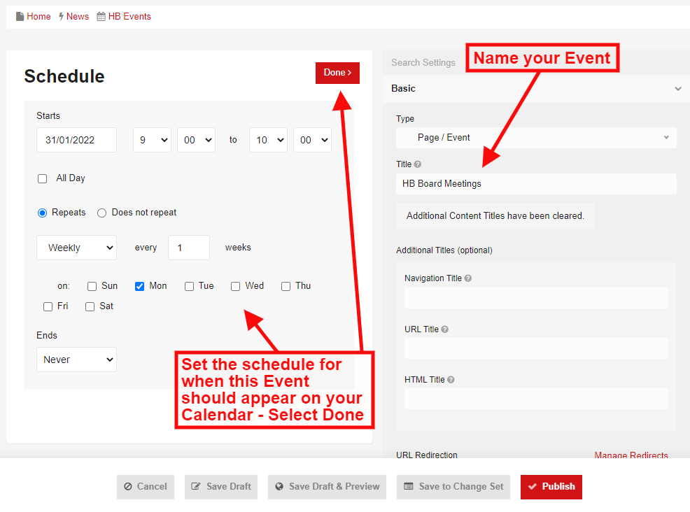 How Do I Add an Events Calendar - CMS Support